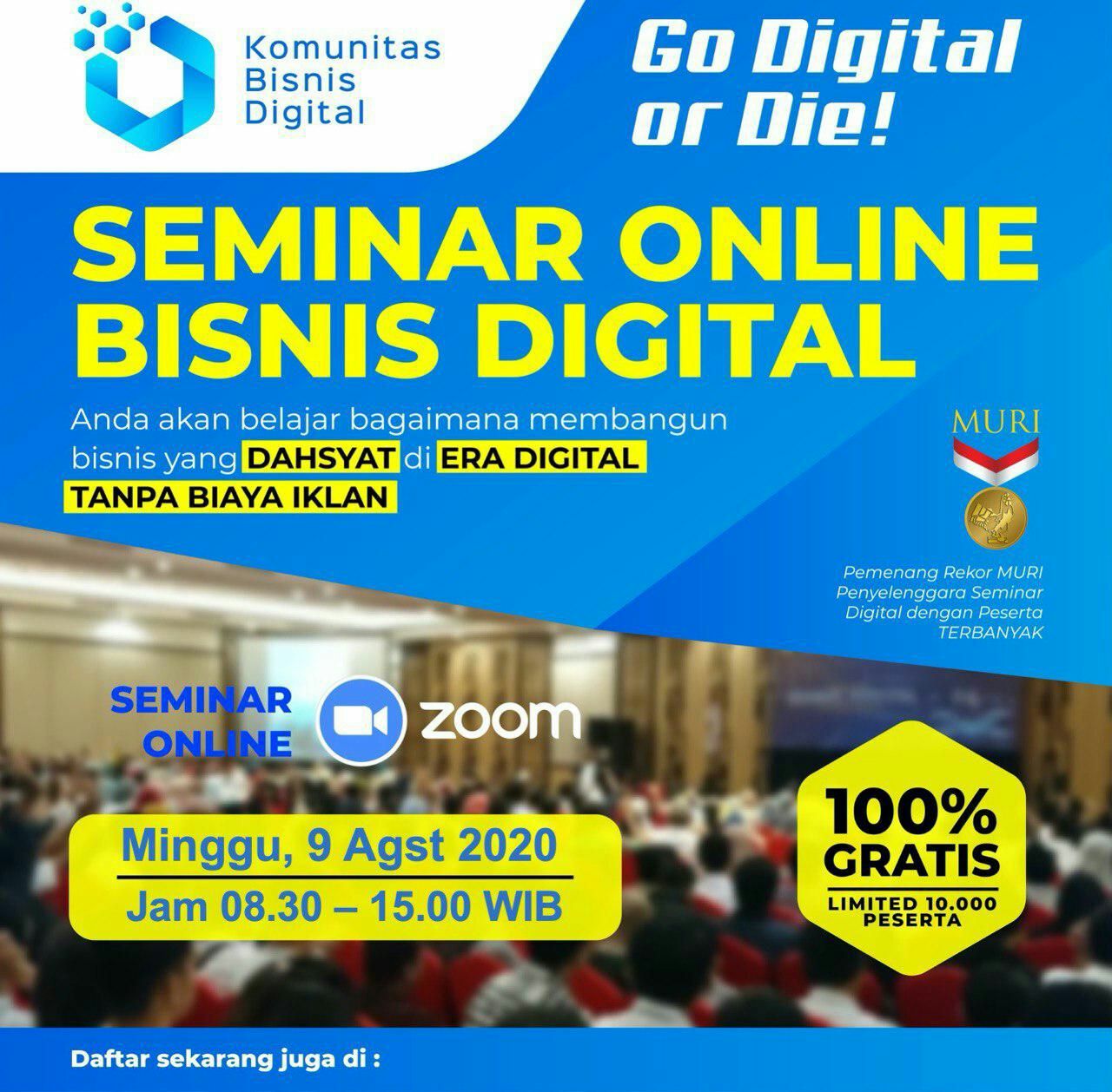 Seminar Online Bisnis Digital - Edukasi Jobs Indonesia